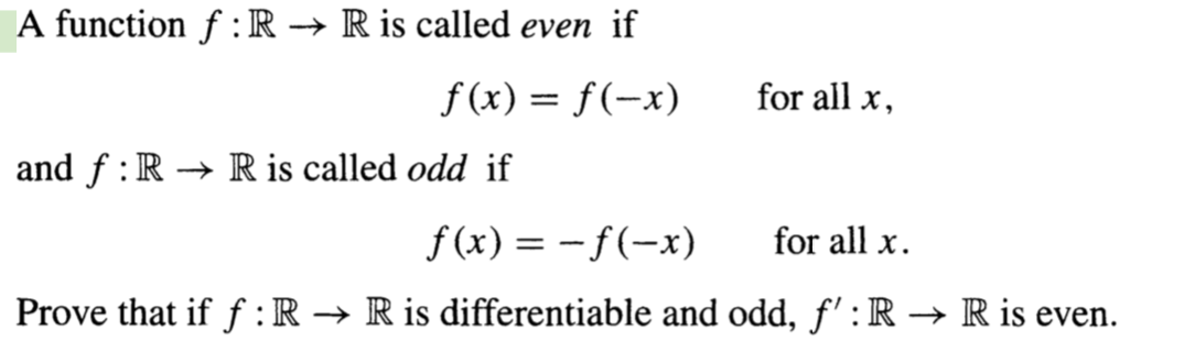 Solved A Function Fr → R Is Called Even If Fx F X For 