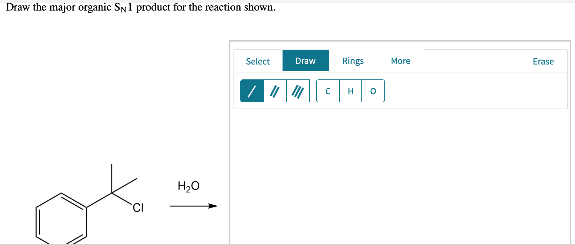 Solved Draw The Major Organic Syl Product For The Reaction