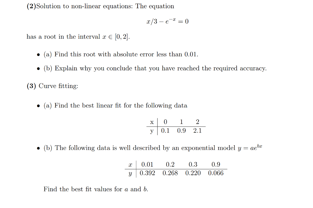 Solved Hi i need help with some problems in numerical | Chegg.com