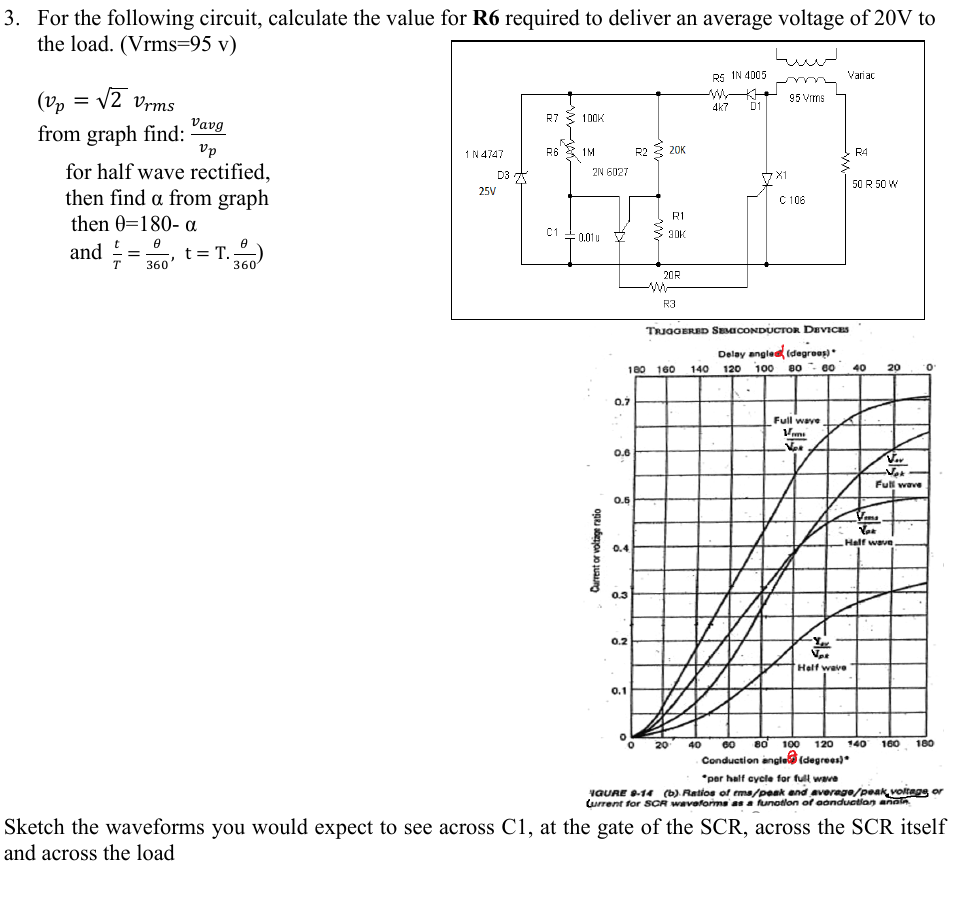3. For the following circuit, calculate the value for | Chegg.com