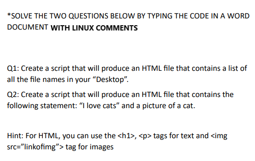 Solved *SOLVE THE TWO QUESTIONS BELOW BY TYPING THE CODE IN | Chegg.com
