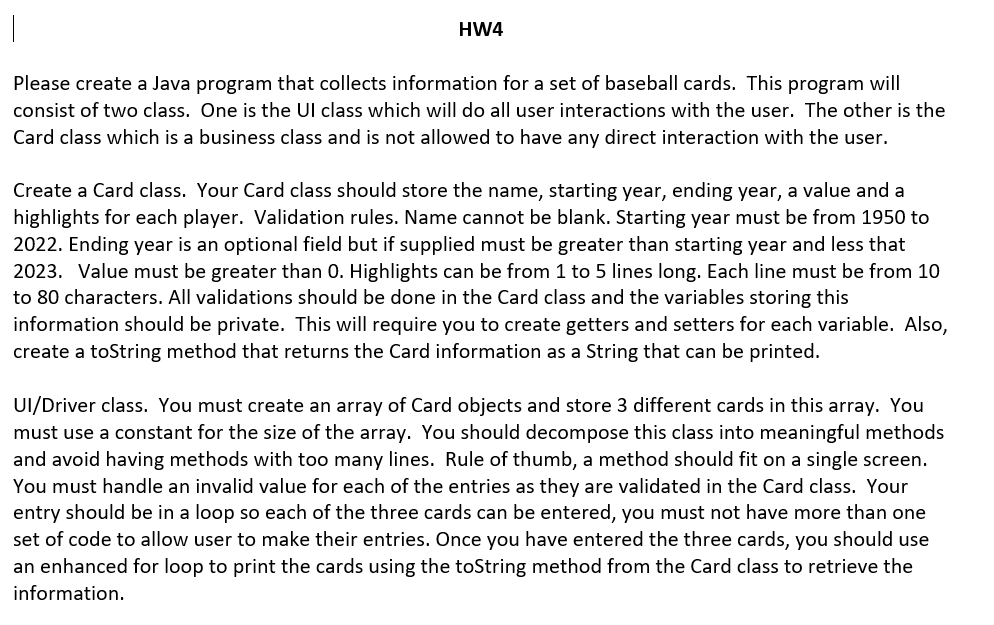 Solved Please create a Java program that collects | Chegg.com