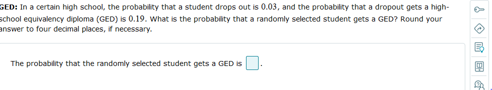 Solved GED: In a certain high school, the probability that a | Chegg.com