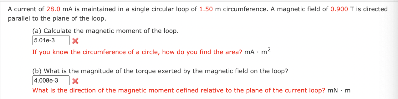 Solved A current of 28.0 mA is maintained in a single | Chegg.com