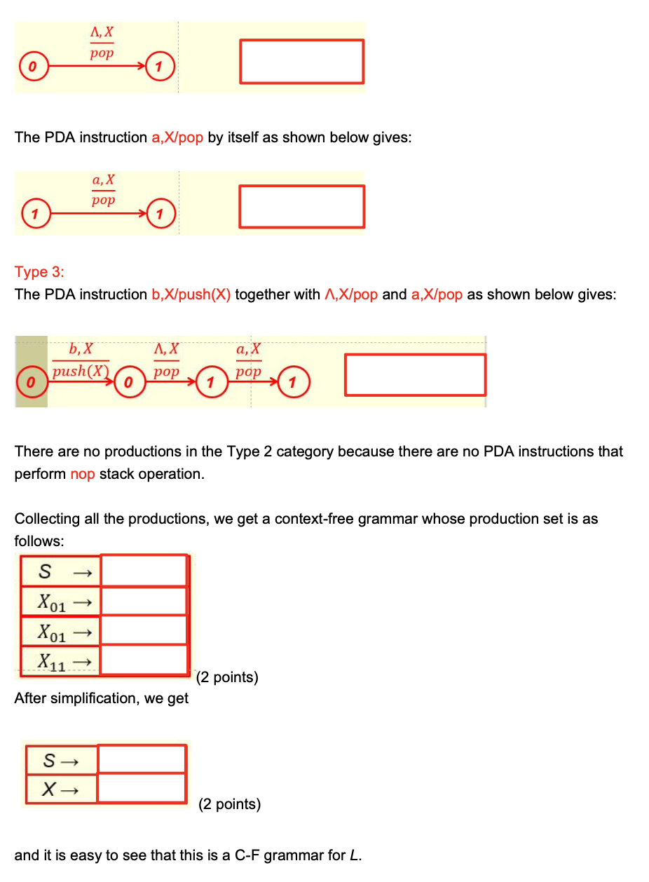 Solved 4 Given The Following Empty Stack Pda 7 Points 