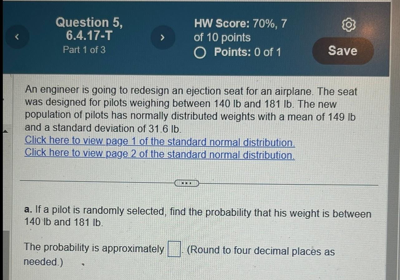 Solved The overhead reach distances of adult females are | Chegg.com