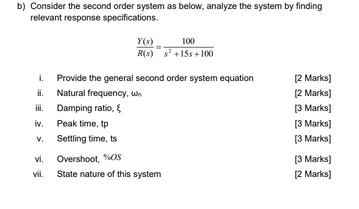 Solved Show me the steps to solve b) ﻿Consider the second | Chegg.com