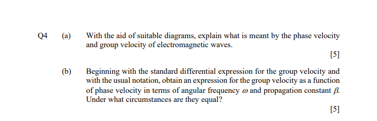 Solved Q4 (a) ﻿With the aid of suitable diagrams, explain | Chegg.com
