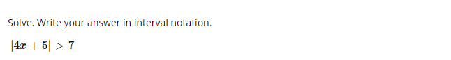 Solved Solve. Write your answer in interval | Chegg.com