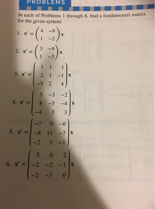 Solved In each of Problems 1 through 8, find a fundamental | Chegg.com