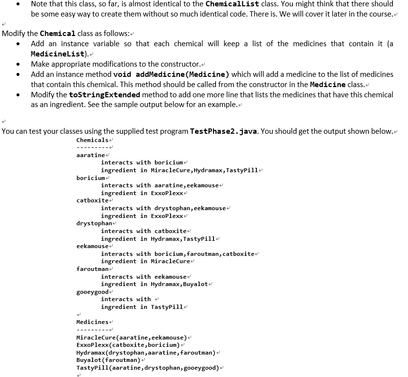 Solved Phase 2: Medicines Next, implement the related | Chegg.com