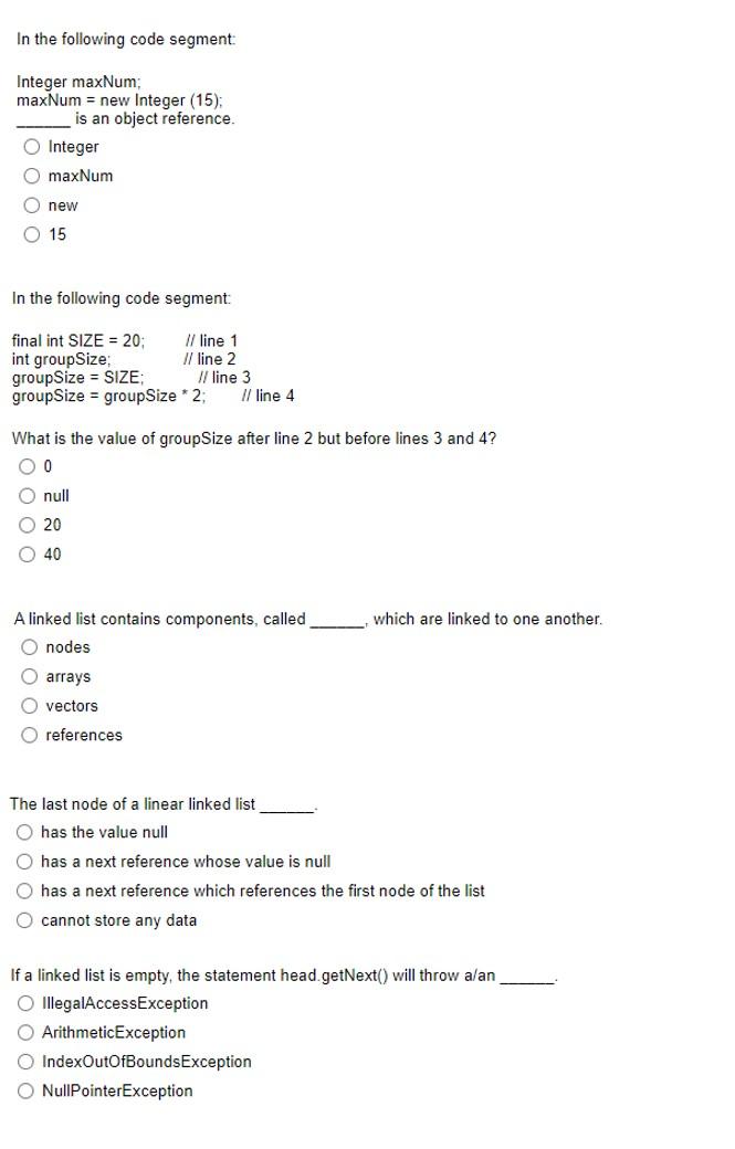 Solved In The Following Code Segment Integer Maxnum Maxnum 8585