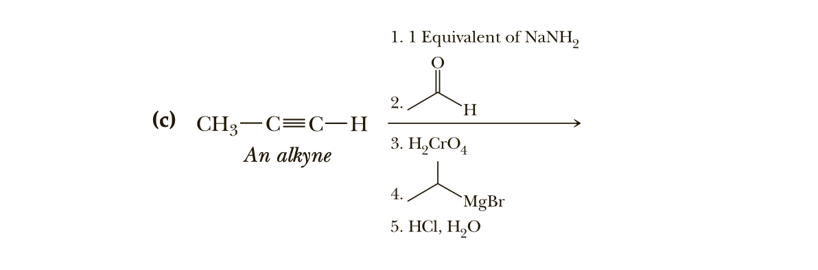 Solved 1 ﻿Equivalent of NaNH2(c)CH3-C-=C- ﻿An | Chegg.com