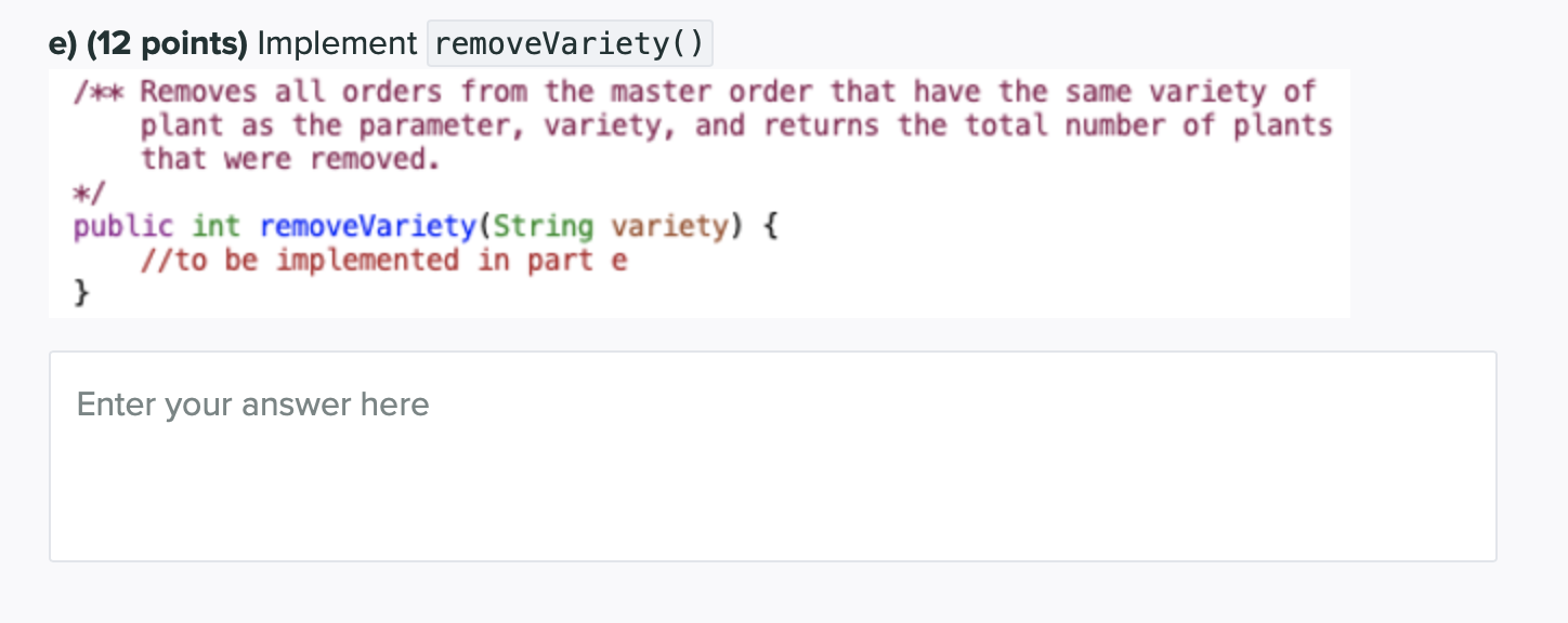 Solved Purchase Order class import java.util.ArrayList; | Chegg.com