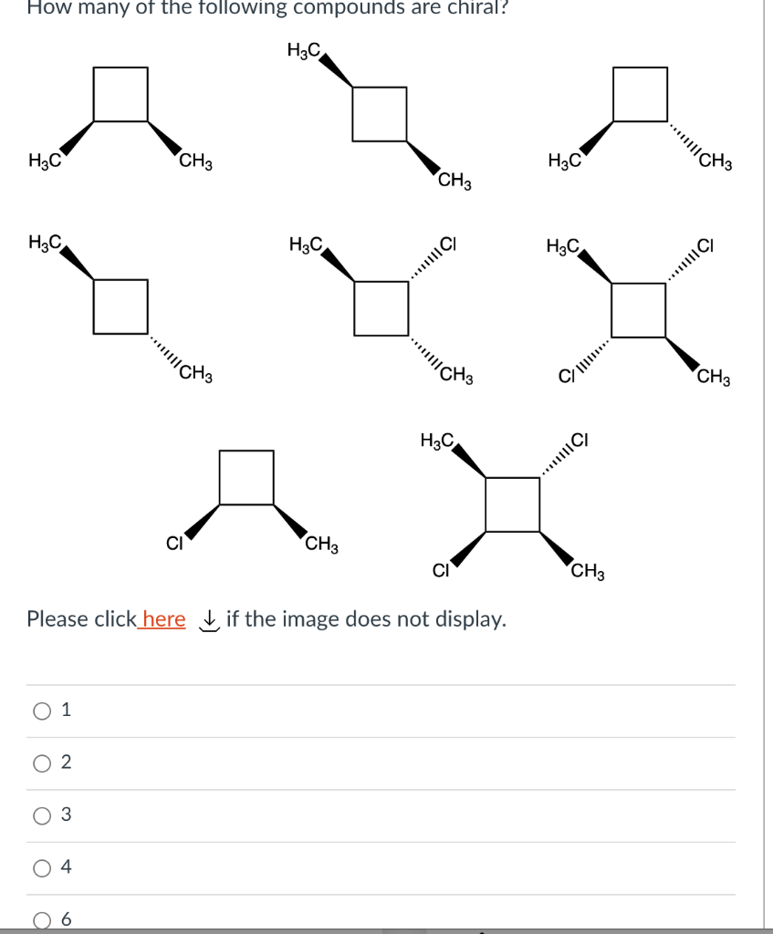 Solved How many of the following compounds are chiral? H3C | Chegg.com