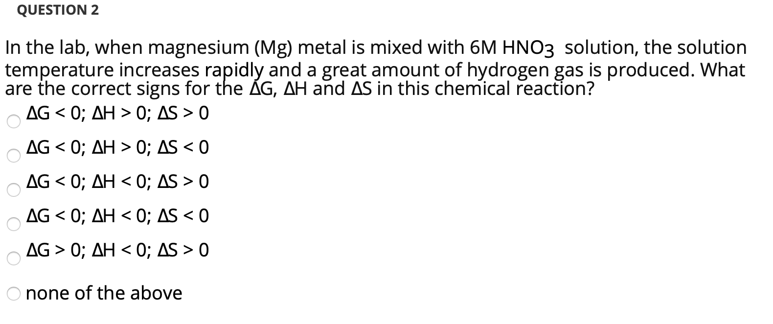 Solved QUESTION 2 In the lab, when magnesium (Mg) metal is | Chegg.com