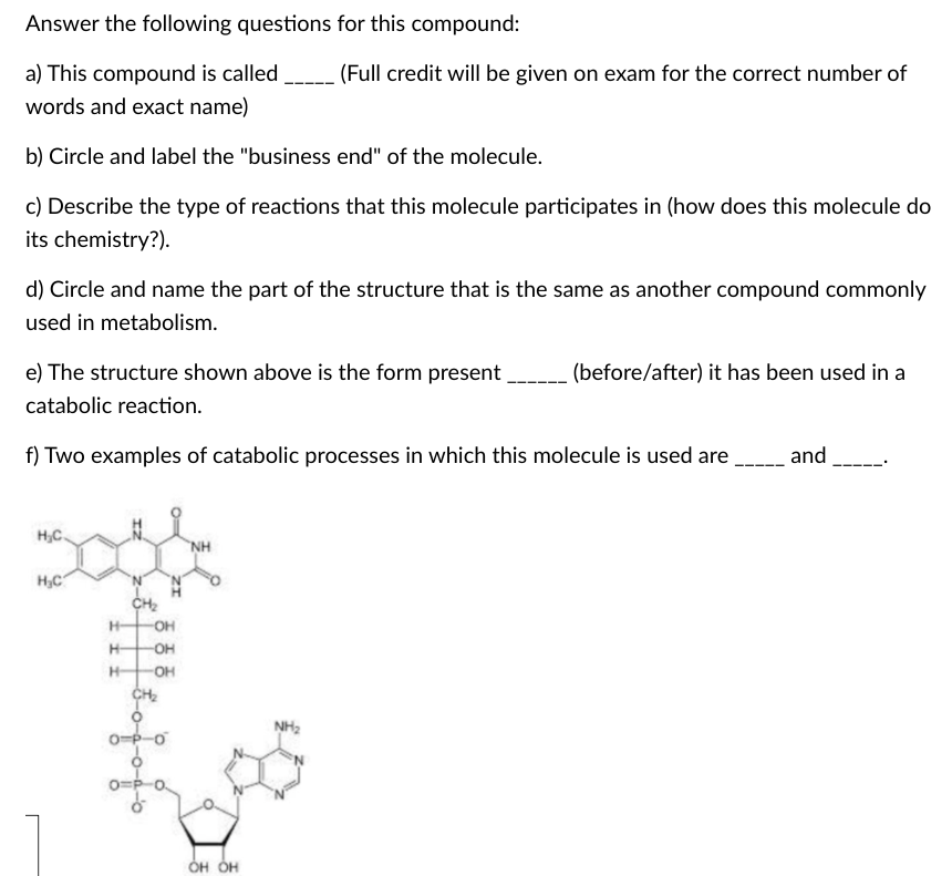 Solved Answer the following questions for this compound:a) | Chegg.com