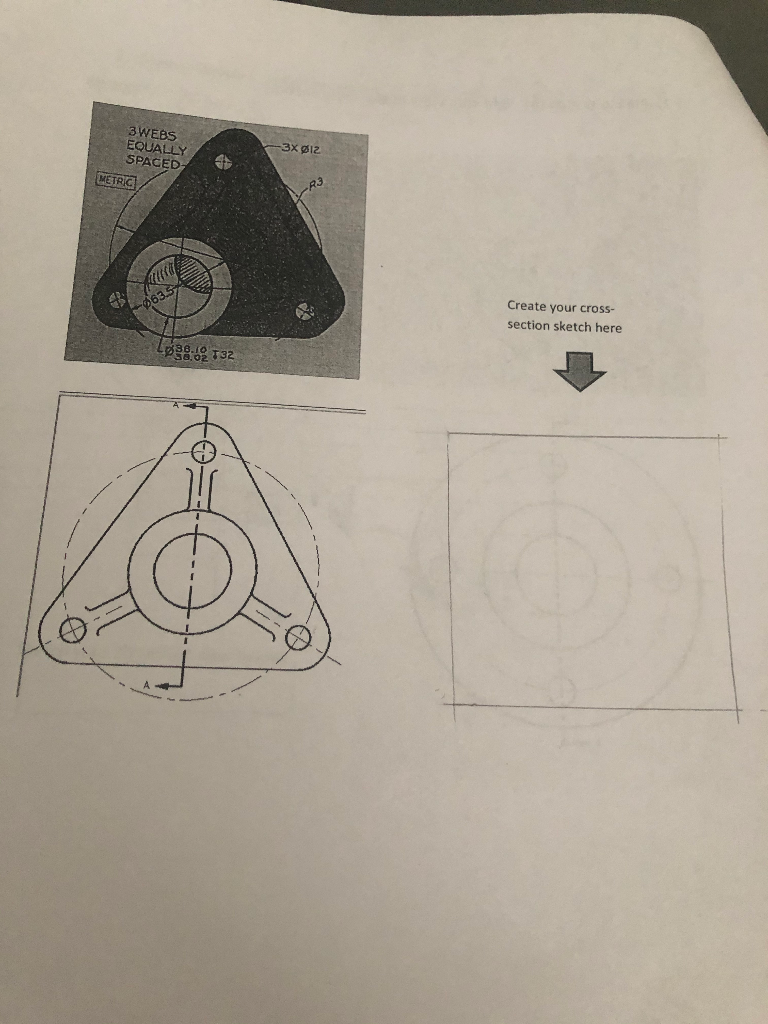 Solved 3 WEBS EQUALLY SPACED- 3x12 METRIC Create your cross- | Chegg.com