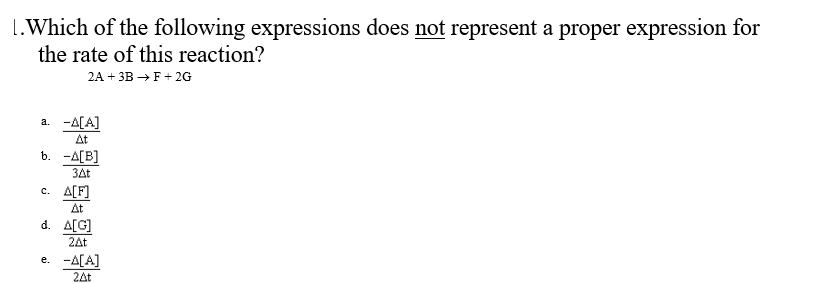 Solved 1. Which of the following expressions does not | Chegg.com