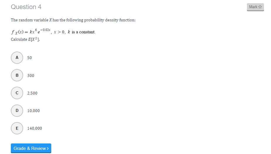 Solved The random variable X has the following probability | Chegg.com