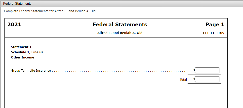 Solved Complete Federal Statements for Alfred E. and Beulah | Chegg.com