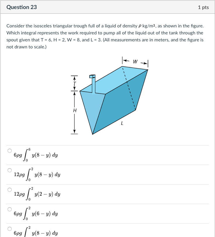 Solved Question 23 1 pts Consider the isosceles triangular | Chegg.com