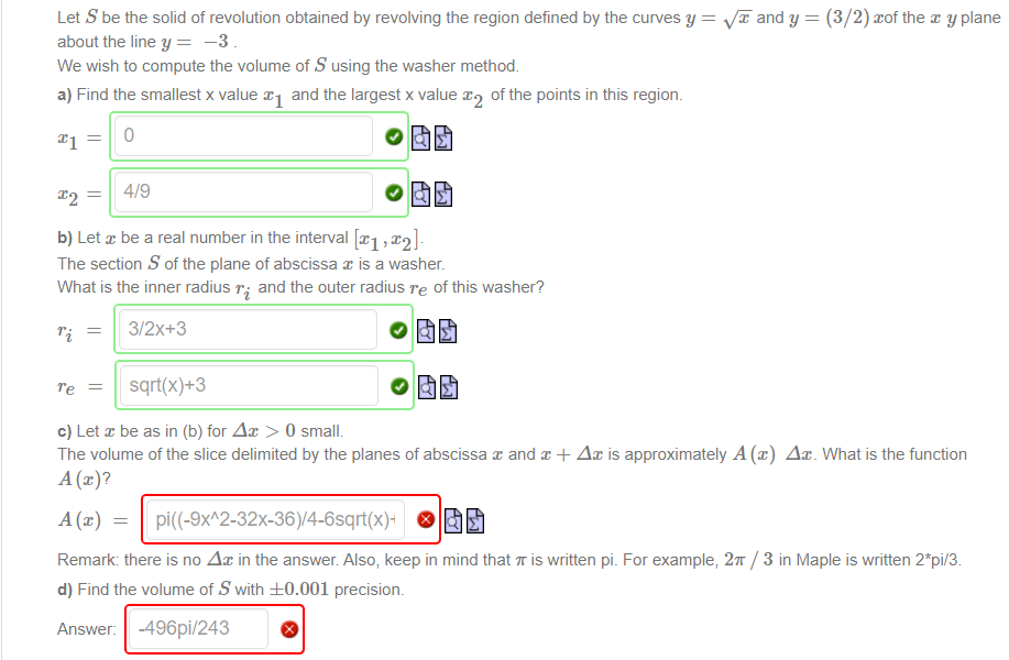 Solved Let S ﻿ be the solid of revolution obtained by | Chegg.com