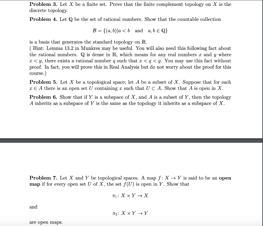 Solved Problem 3 Let X Be A Finite Set Prove That The