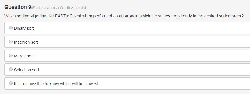 Solved Please Answer This Java Question This Is For The Ap