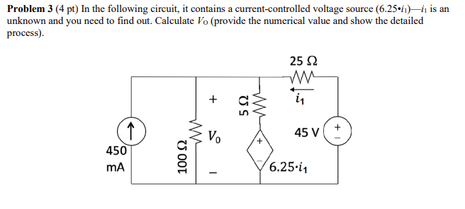 Solved Problem 3 (4 pt) In the following circuit, it | Chegg.com