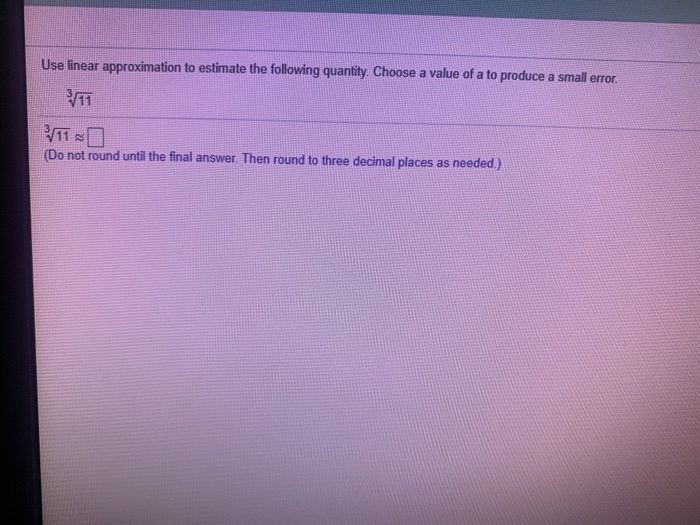 Solved Choose a value of a to produce a small error. Do not | Chegg.com