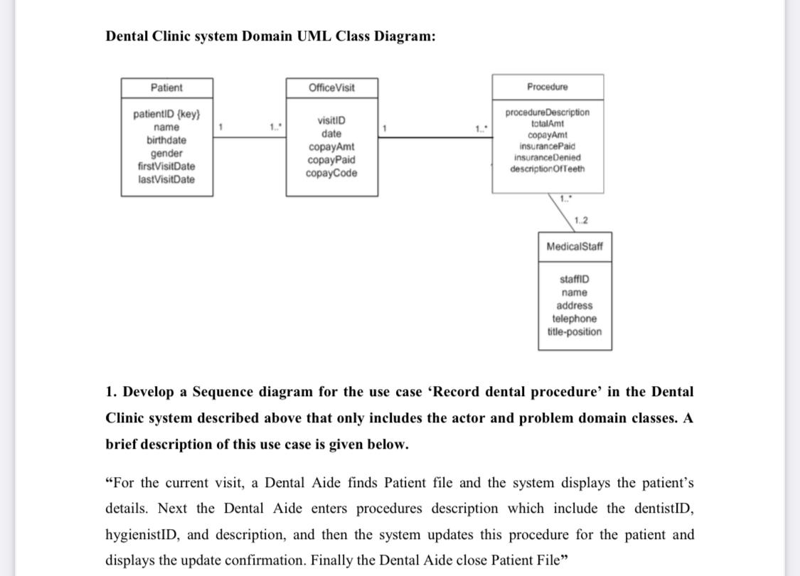 Solved QUESTION#1: Consider the Domain UML Class Diagram | Chegg.com