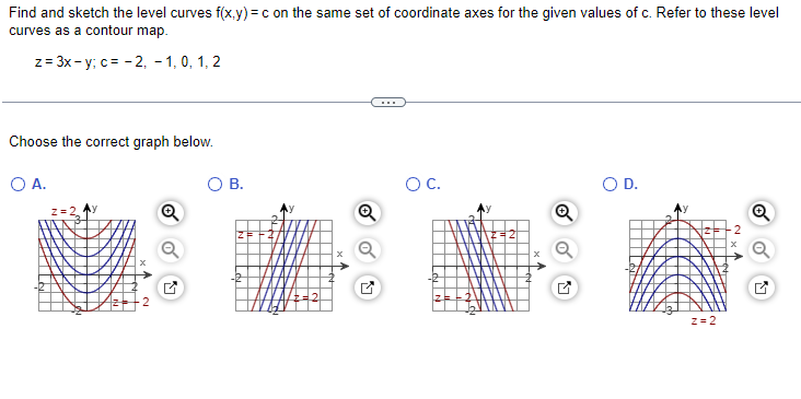 Solved Find And Sketch The Level Curves F X Y C On The Same