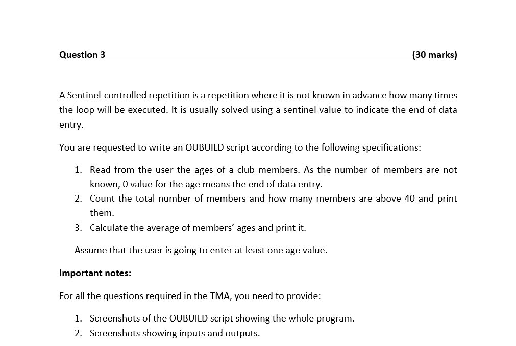 Question 3 (30 marks) A Sentinel-controlled | Chegg.com