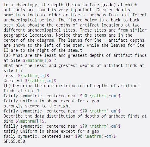 Solved In archaeology, the depth (below surface grade) at | Chegg.com