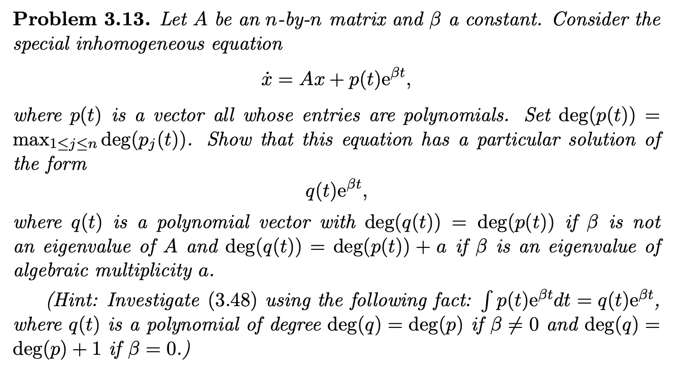 Problem 3.13. Let A be an n-by-n matrix and B a | Chegg.com