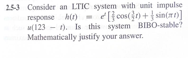 Solved Problem 5 Consider A Linear Time Invariant Systems 4418