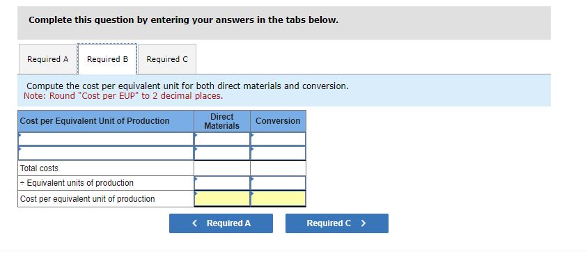 Solved Exercise 20-12 (Algo) Weighted average: Cost per | Chegg.com