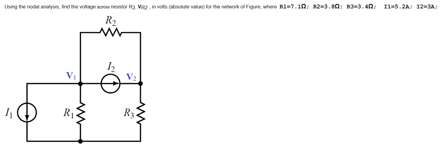 Solved Using the nodal analysis, find the voltage across | Chegg.com