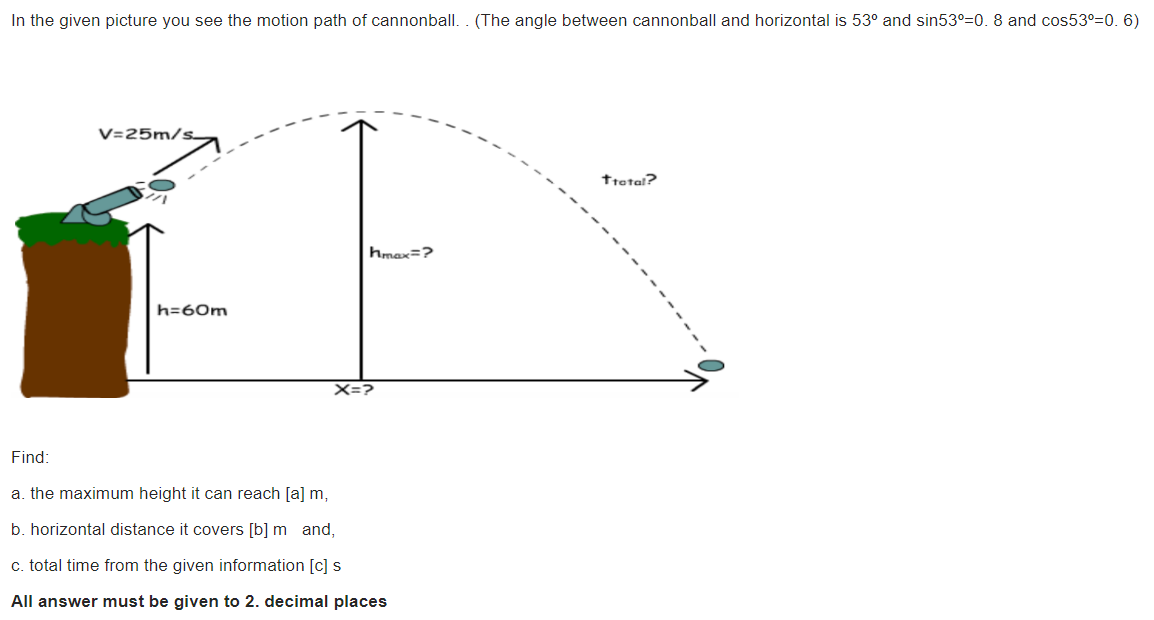 [Solved]: In the given picture you see the motion path of