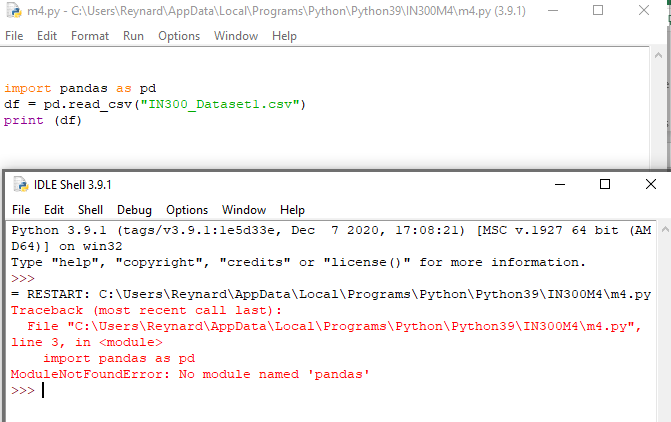 Solved Using Python to read the dataset and print all three | Chegg.com