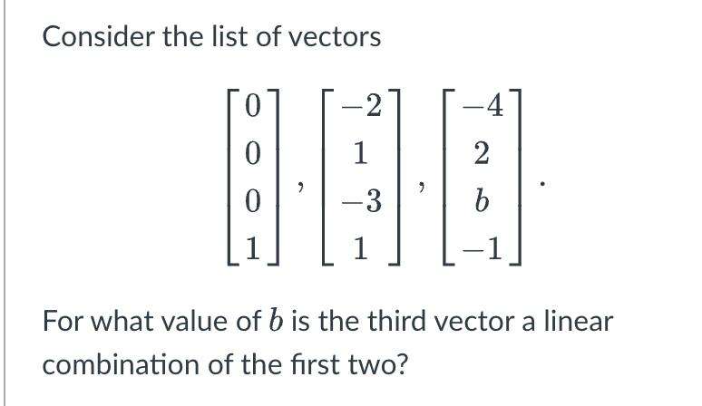 Solved Consider the list of | Chegg.com