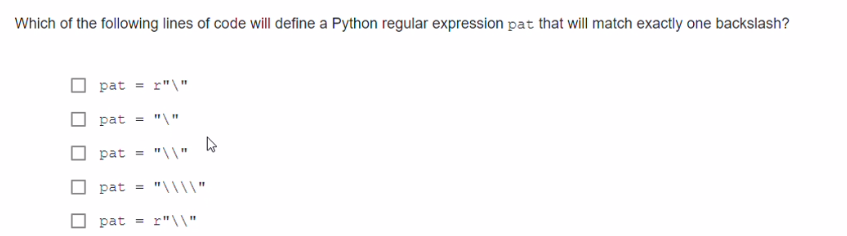 Solved Which of the following lines of code will define a | Chegg.com