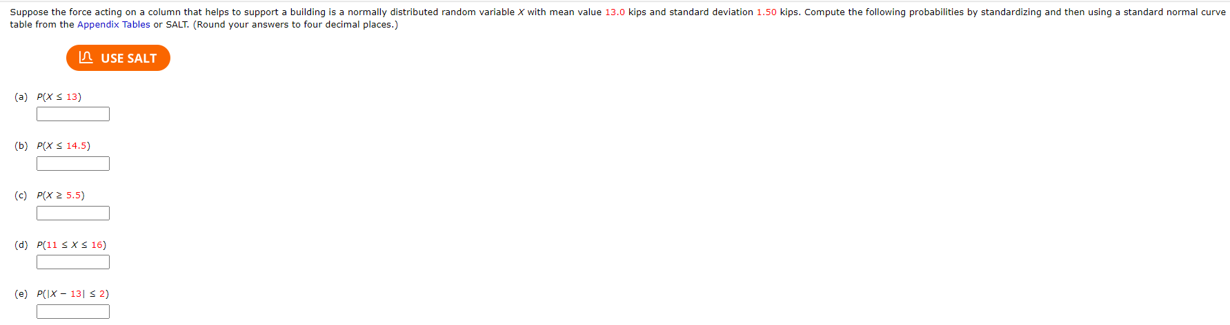 Solved table from the Appendix Tables or SALT. (Round your | Chegg.com