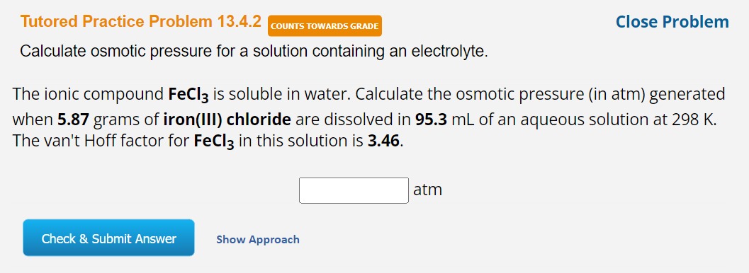 Solved Tutored Practice Problem 13.4.2 Close Problem | Chegg.com