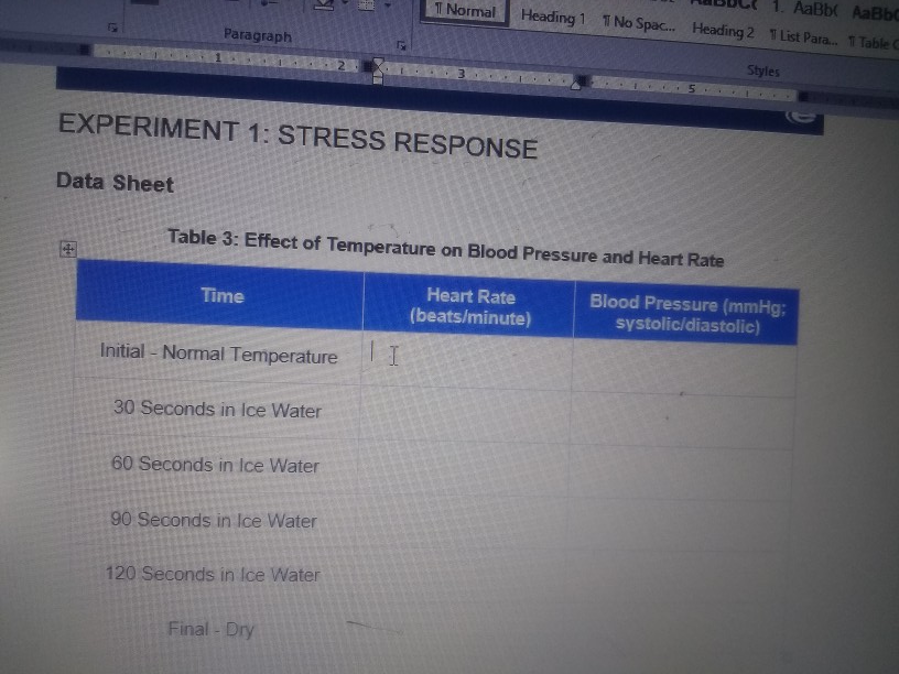 Solved 1 Normal Heading 1 ABUL 1. AaBb AaBbc T No Spac... | Chegg.com