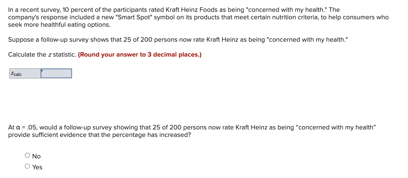 Solved In a recent survey, 10 percent of the participants | Chegg.com