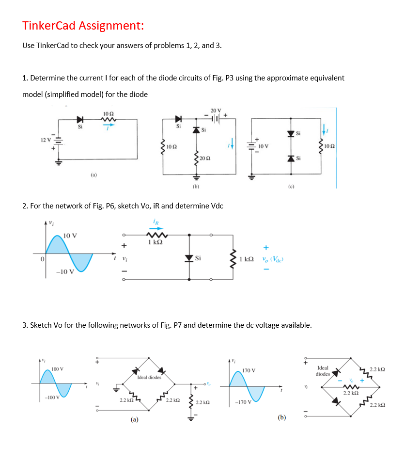 Solved Tinkercad Assignment: Use Tinkercad to check your | Chegg.com