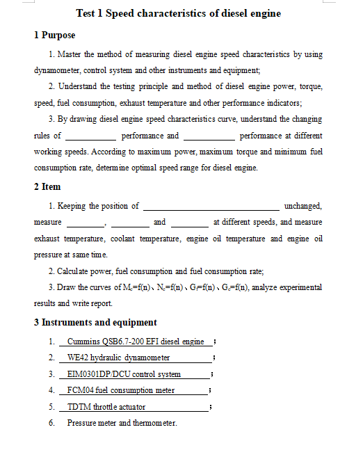 Solved 1 Purpose 1. Master the method of measuring diesel | Chegg.com
