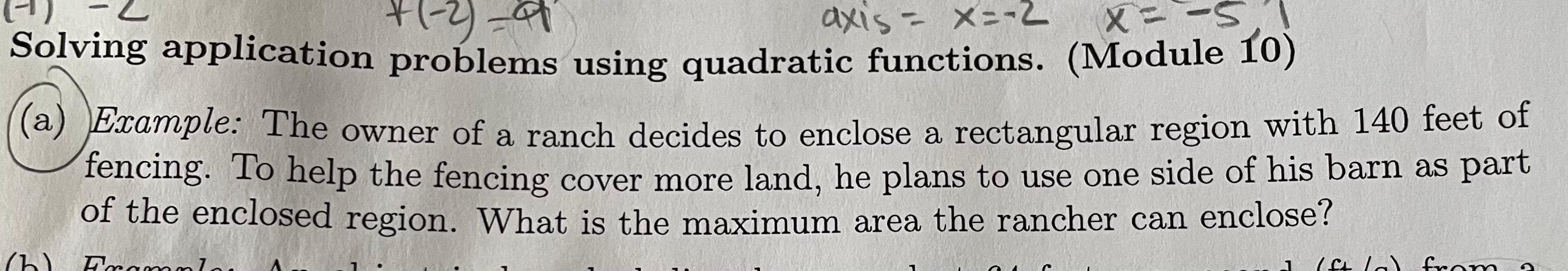 Solved X- Solving application problems using quadratic | Chegg.com